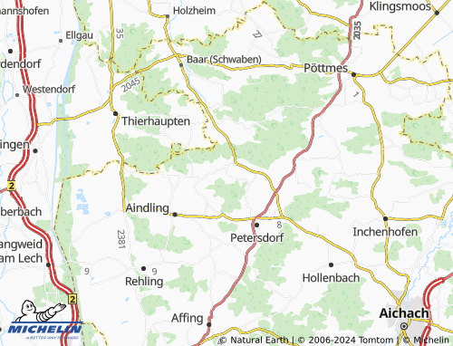 MICHELIN Willprechtszell map - ViaMichelin