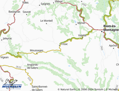 Carte MICHELIN Trizac - ViaMichelin