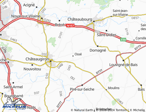 Carte MICHELIN Ossé - ViaMichelin