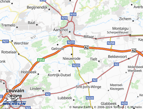 Kaart MICHELIN Nieuwrode - ViaMichelin
