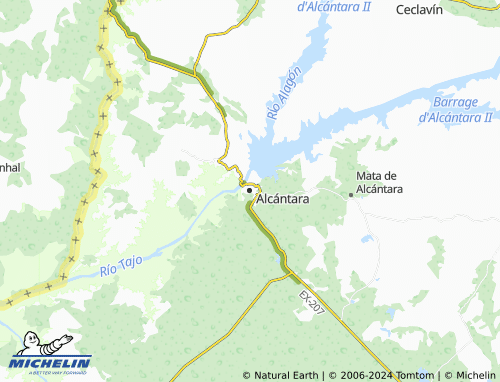 Carte MICHELIN Alcántara - ViaMichelin