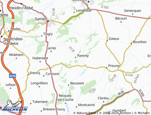 Carte MICHELIN Parenty - ViaMichelin