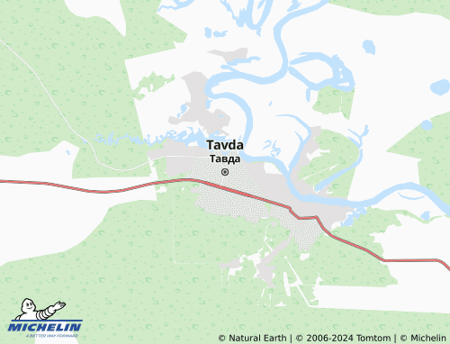 MICHELIN Tavda map - ViaMichelin