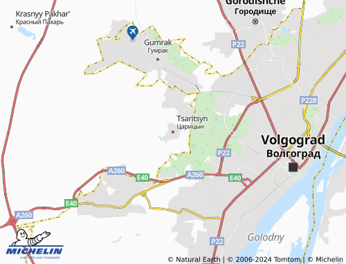 MICHELIN Tsaritsyn map - ViaMichelin