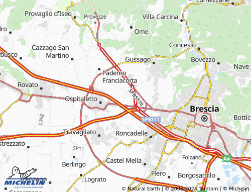Mappa MICHELIN Castegnato - ViaMichelin
