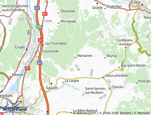 Carte MICHELIN Marsanne - ViaMichelin
