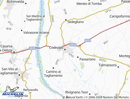 Mappa MICHELIN Codroipo - ViaMichelin