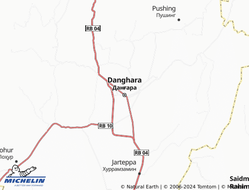 MICHELIN Danghara map - ViaMichelin