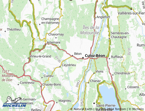 Carte MICHELIN Béon - ViaMichelin