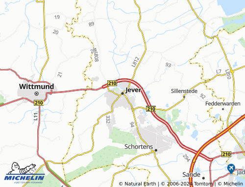 MICHELIN-Landkarte Jever - ViaMichelin