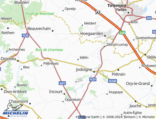 Carte MICHELIN Mélin - ViaMichelin