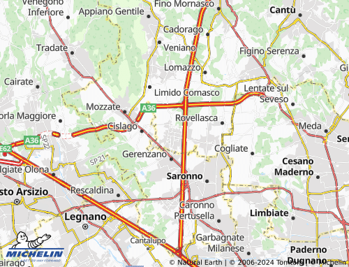 Mappa MICHELIN Turate - ViaMichelin