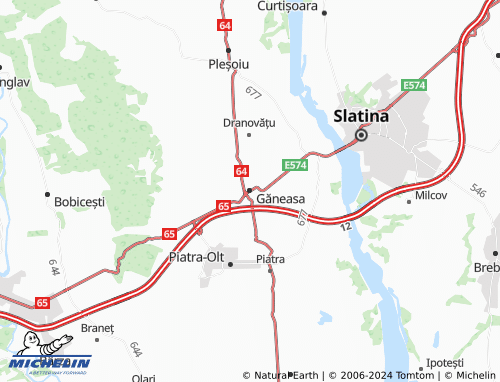 Mapa MICHELIN Găneasa - ViaMichelin