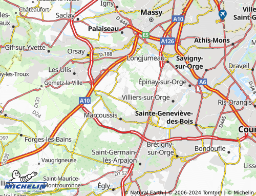 Carte MICHELIN Nozay - ViaMichelin