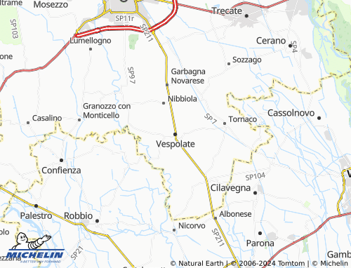 Mappa MICHELIN Vespolate - ViaMichelin