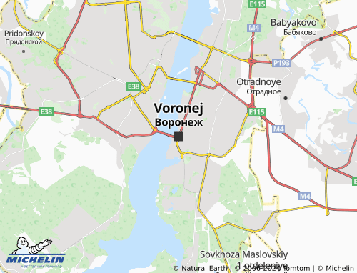 Mapa MICHELIN Voronej - ViaMichelin
