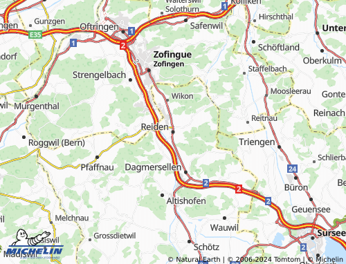 MICHELIN-Landkarte Reiden - ViaMichelin