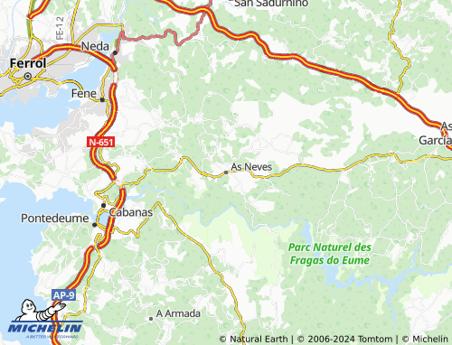 Mapa MICHELIN As Neves - ViaMichelin