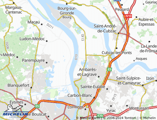 Carte MICHELIN Saint-Louis-de-Montferrand - ViaMichelin