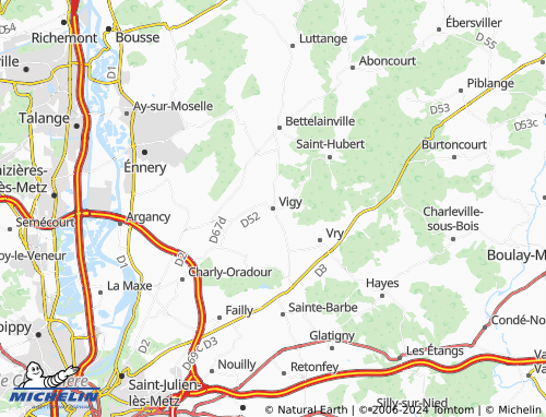 MICHELIN Vigy map - ViaMichelin