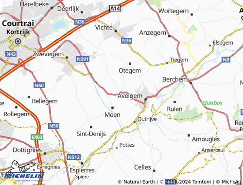 MICHELIN Heestert map - ViaMichelin