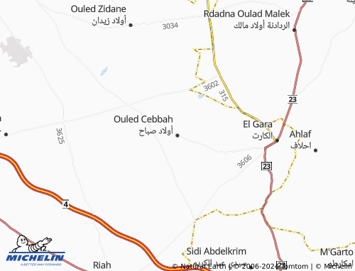 MICHELIN Awlad Sabah map - ViaMichelin