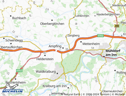 MICHELIN-Landkarte Ampfing - ViaMichelin