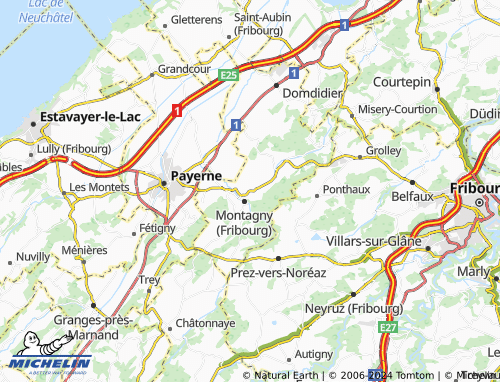 Carte MICHELIN Montagny-la-Ville - ViaMichelin
