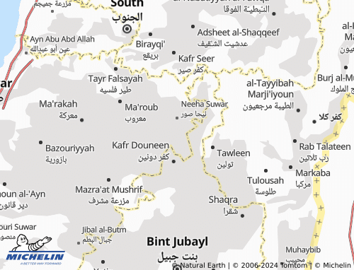 MICHELIN Deir Kifa map - ViaMichelin