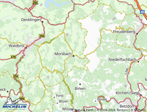 MICHELIN-Landkarte Morsbach - ViaMichelin