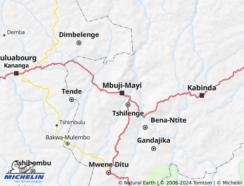 MICHELIN East Kasai map - ViaMichelin