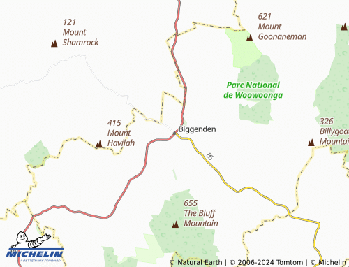 MICHELIN Biggenden map - ViaMichelin
