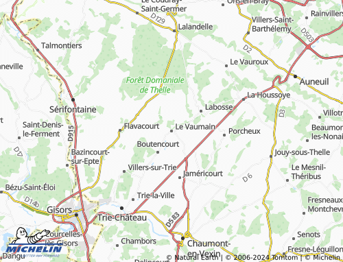 Carte MICHELIN Le Vaumain - ViaMichelin