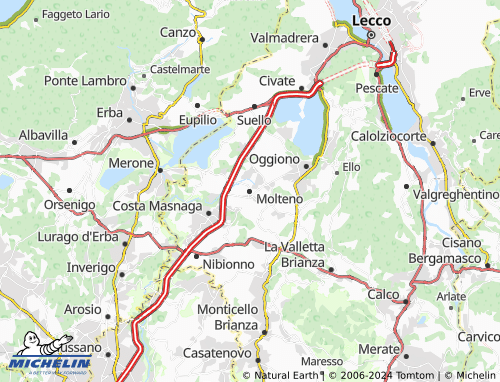 Mappa MICHELIN Molteno - ViaMichelin