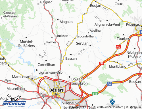 Carte MICHELIN Bassan - ViaMichelin