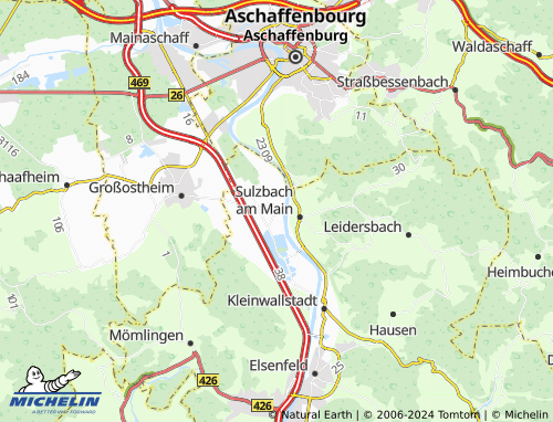 MICHELIN-Landkarte Niedernberg - ViaMichelin
