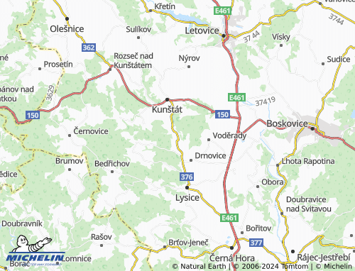 Mapa MICHELIN Zbraslavec - ViaMichelin