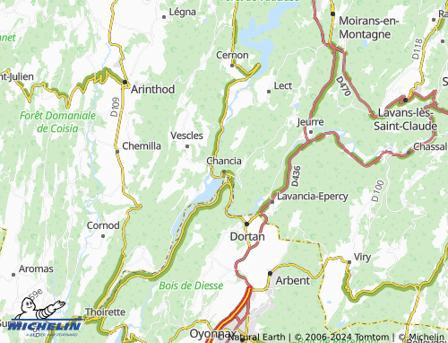 MICHELIN Chancia map - ViaMichelin
