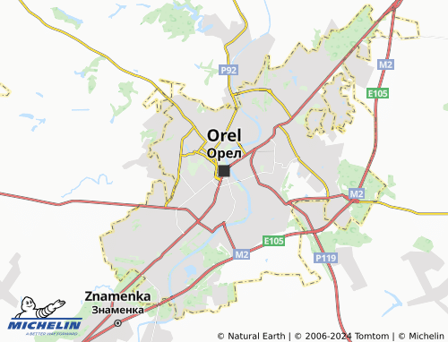 MICHELIN Oryol map - ViaMichelin