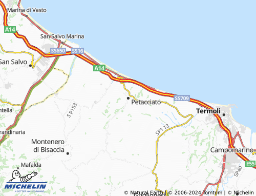 Carte MICHELIN Petacciato - ViaMichelin