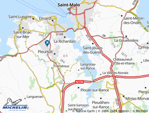Carte MICHELIN Le Minihic-sur-Rance - ViaMichelin