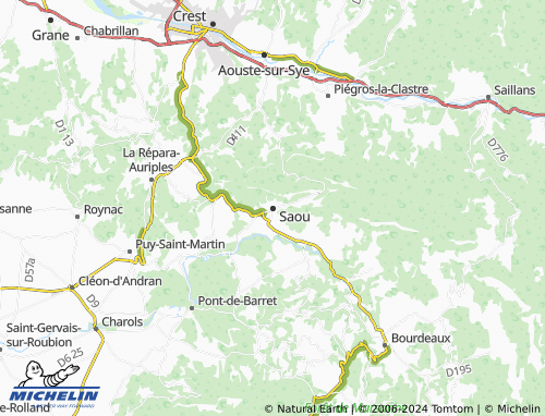 Carte MICHELIN Saou - ViaMichelin