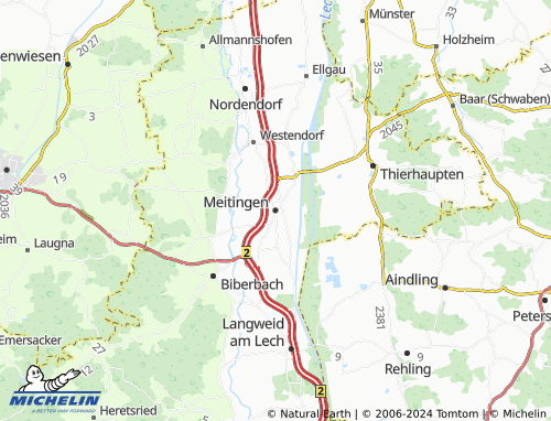 MICHELIN Meitingen map - ViaMichelin