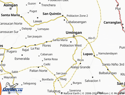 MICHELIN Lubong map - ViaMichelin