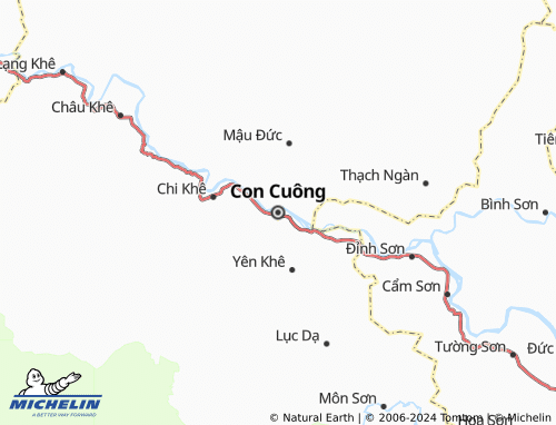 MICHELIN Con Cuông map - ViaMichelin