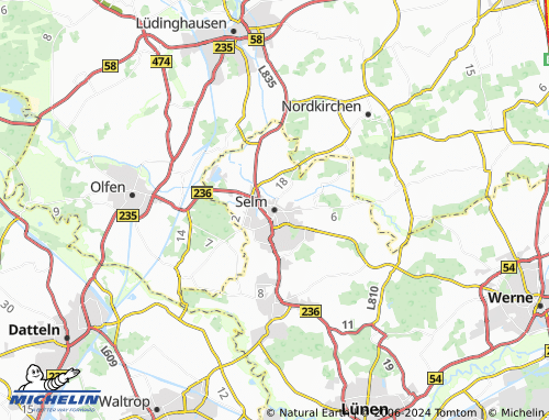 MICHELIN-Landkarte Selm - ViaMichelin