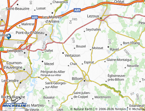 MICHELIN Vassel map - ViaMichelin