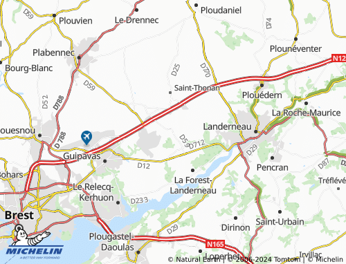 Carte MICHELIN Saint-Divy - ViaMichelin