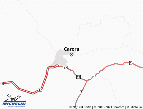 Carte MICHELIN Carora - ViaMichelin