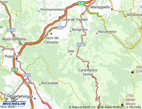 MICHELIN Salle map - ViaMichelin